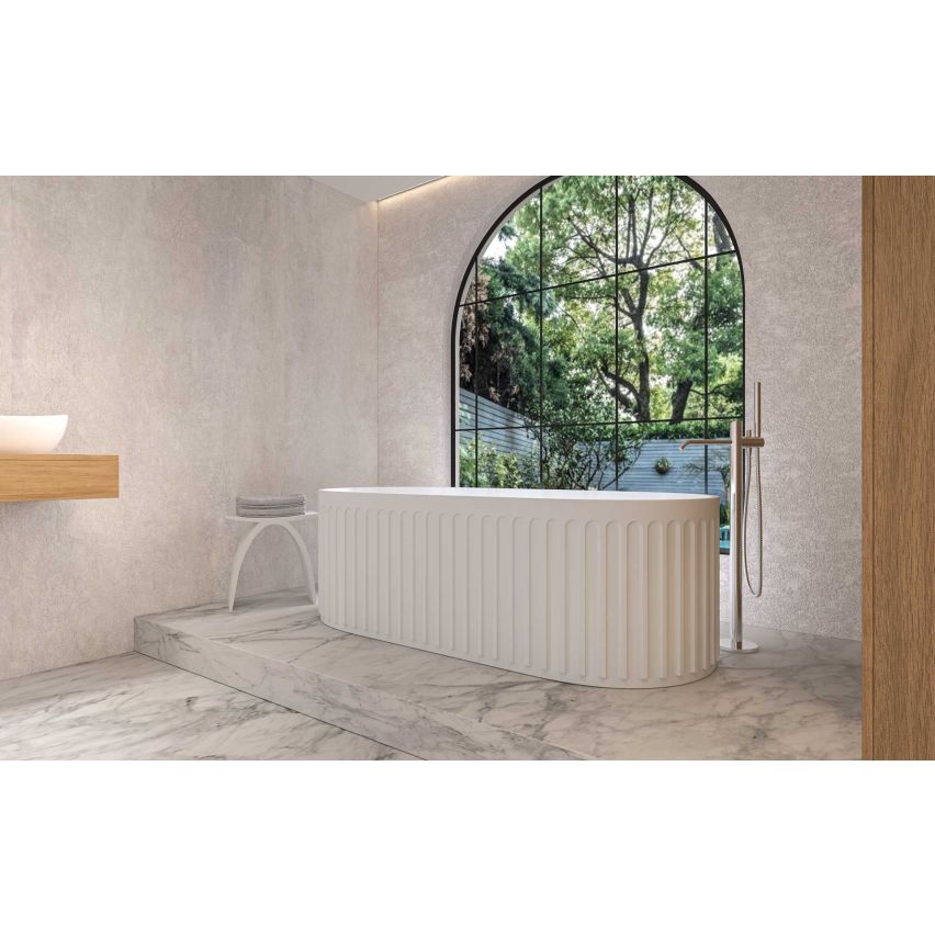 Valencia Matt White Freestanding Stone Bath 1700mm